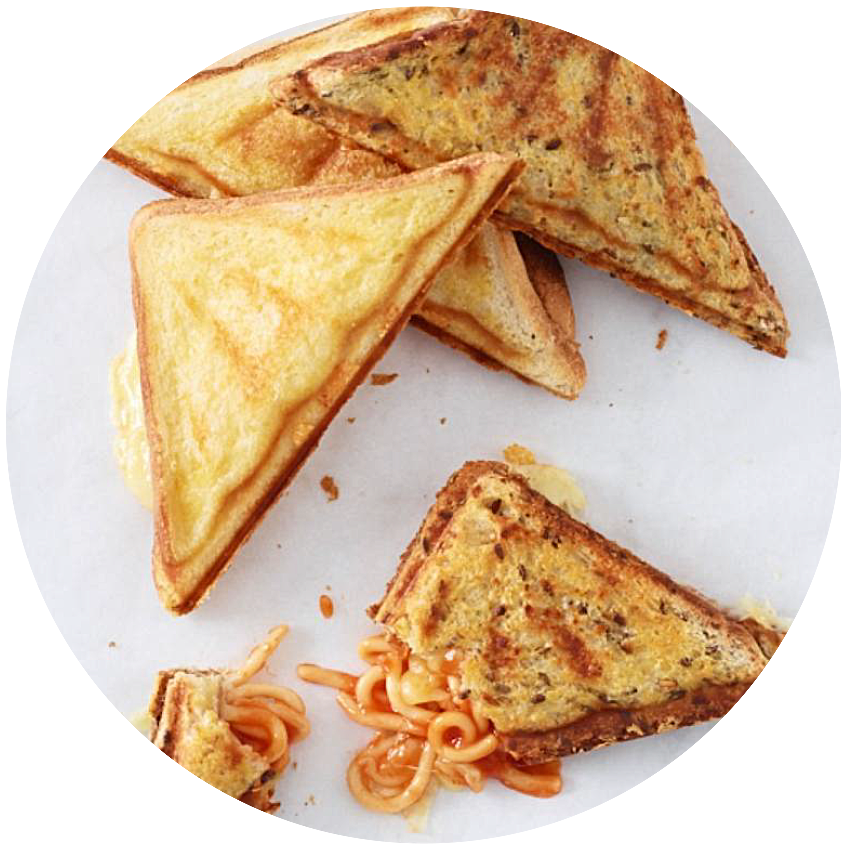 Spaghetti and Cheese Jaffle recipe | Peerless Foods